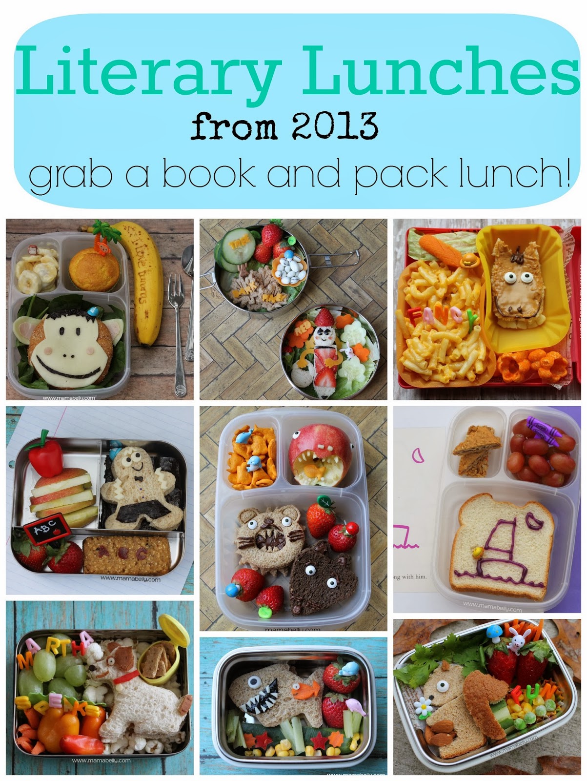 Mamabelly's Lunches With Love: Literary Lunches Round Up {2013}