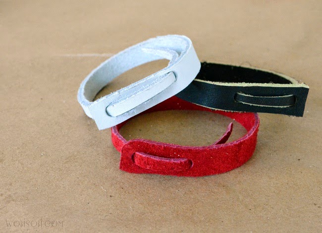 WobiSobi: Easy Leather Bracelet: DIY