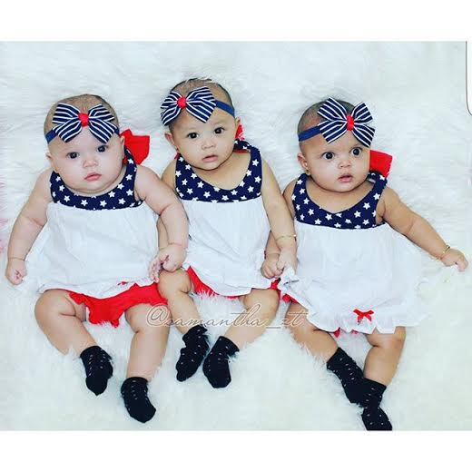 WOW! See Lovely Photos From These Adorable Triplet's Dedication ...