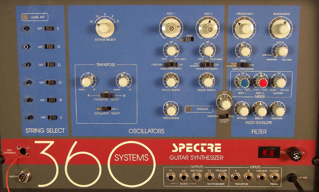MATRIXSYNTH: 360 Systems Spectre Guitar Synthesizer