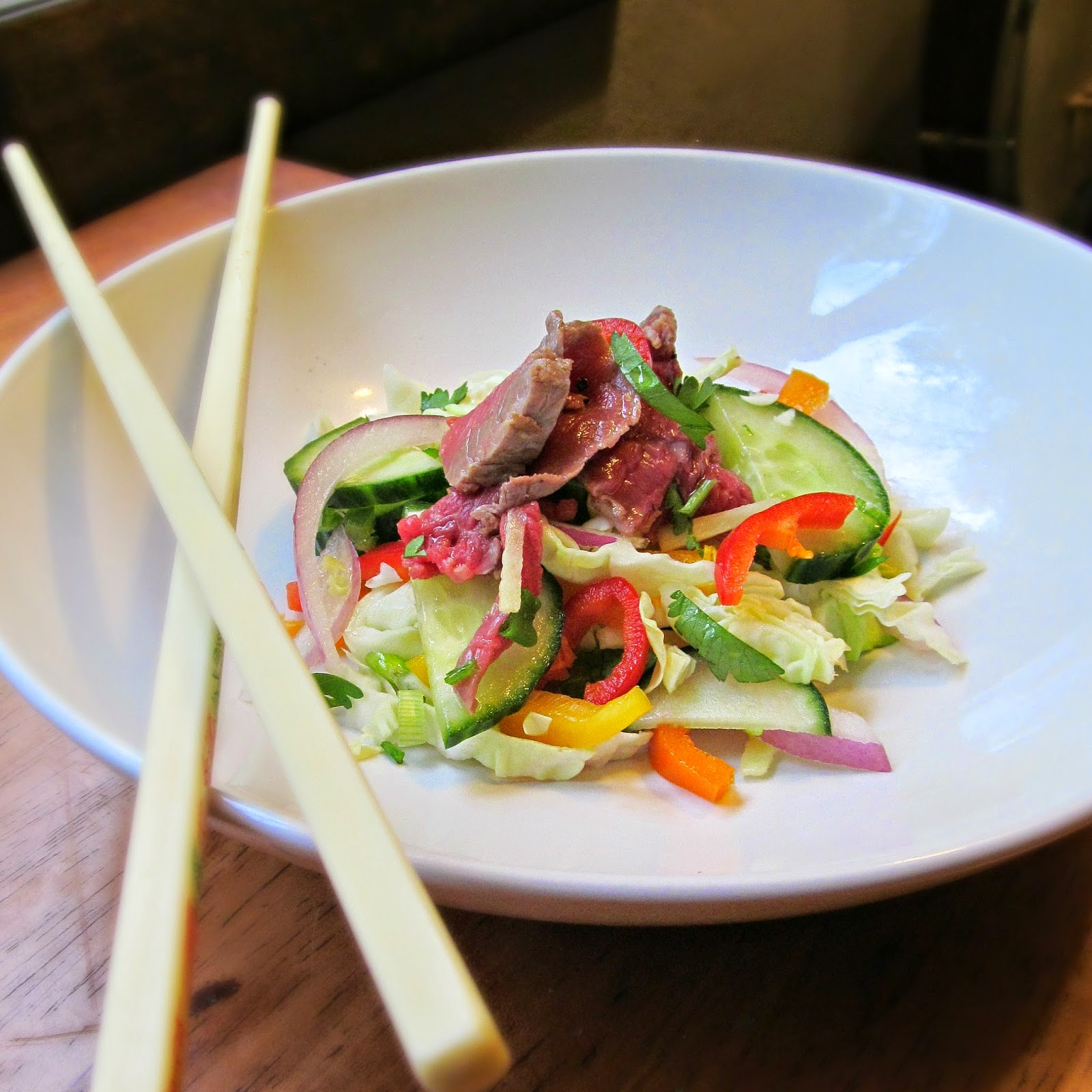Rise and Shine: Beef Sashimi Salad