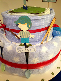 ~ Marilyn's Diaper Castle ~: Baseball Diaper Cake