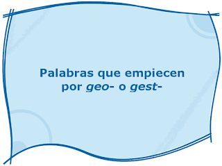 Las TIC en Primaria: VERBOS TERMINADOS EN -GER, -GIR / PALABRAS QUE ...