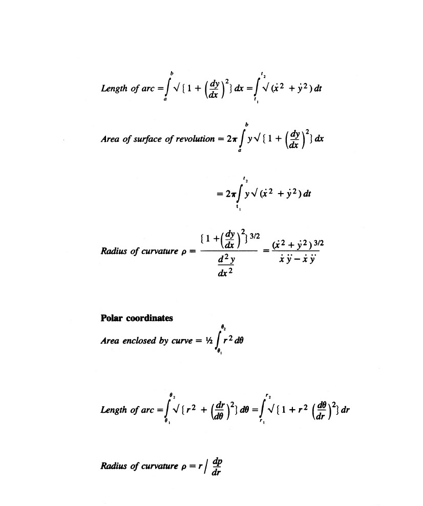 Math Booklet: Calculus