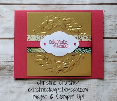 Create with Christine : Mistletoe Season Retreat Swap Card
