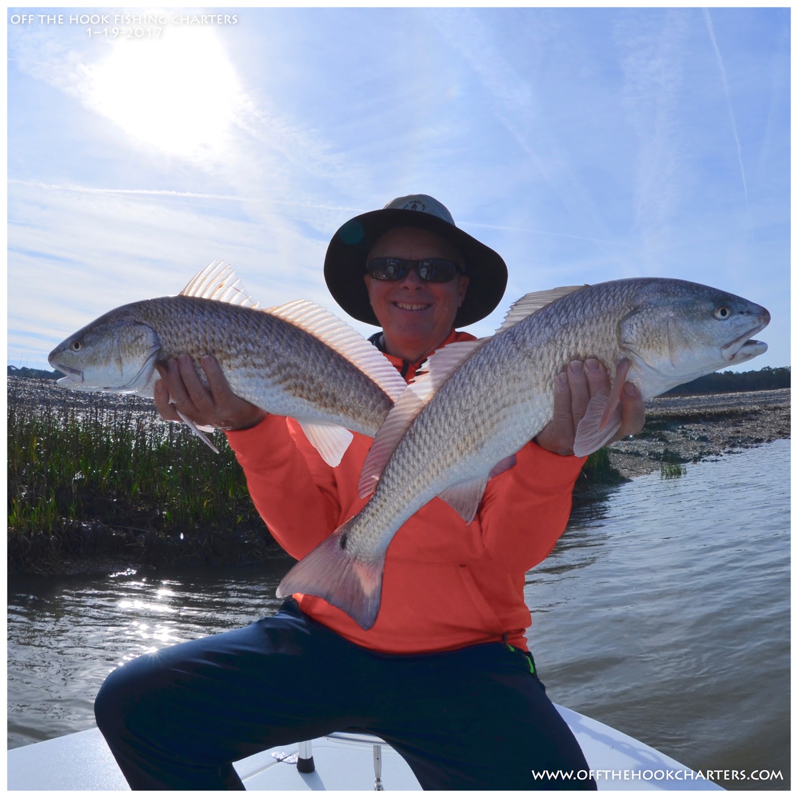 Hilton Head Fishing with Off The Hook Fishing Charters: January 2017