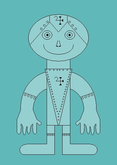 Superhero drawings by DC: Metal Men. 2 Tin