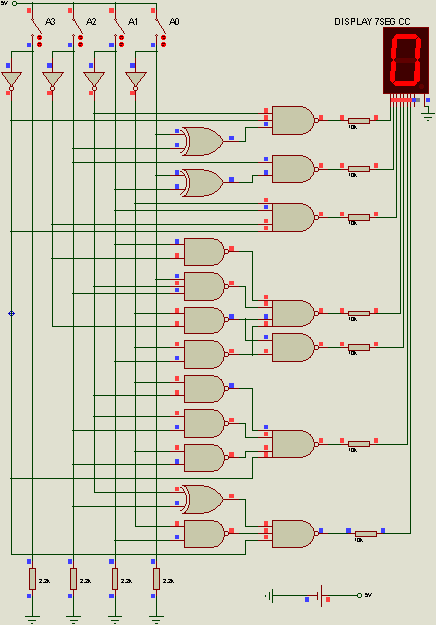 Decodificador bcd a 7 segmentos