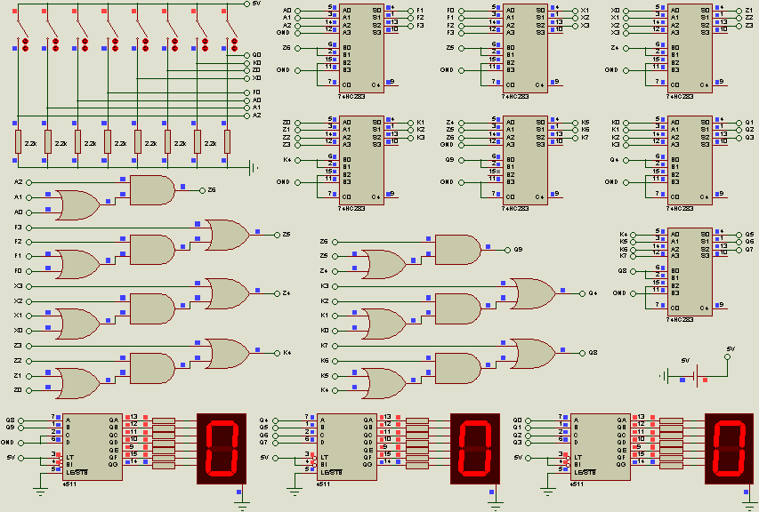 Decodificador Binario a bcd de 8 bits