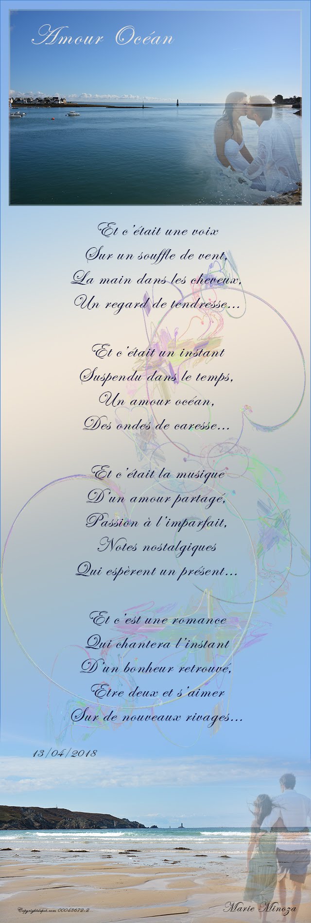 Au pays des images et des mots: Poème: Amour Océan