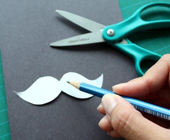 little papercuts: diy paper moustaches