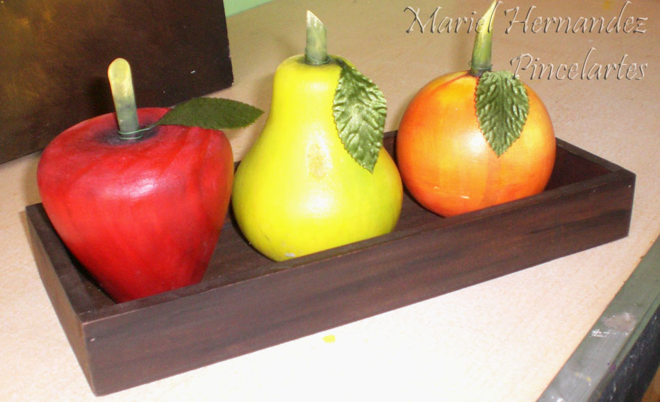 PINCELARTES: FRUTAS PINTADAS!!!