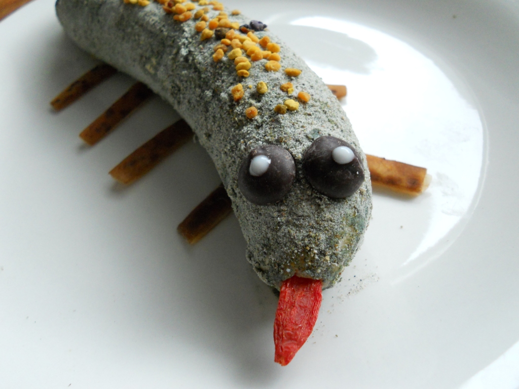 Snacking Squirrel: Halloween Banana Snake