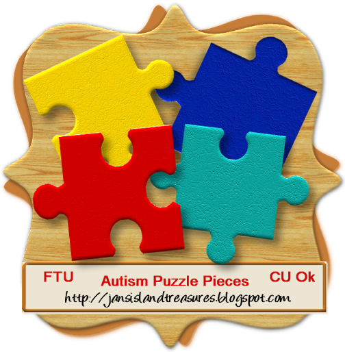 Jan's Island Treasures: Autism Puzzle Pieces