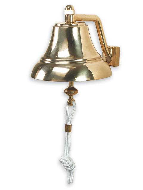 Skipjack's Nautical Living: Solid Brass Ship's Bell from Skipjack