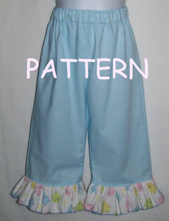 Libby Lu's Boutique: Single Ruffle Pants and Capri-Pattern-$10.00