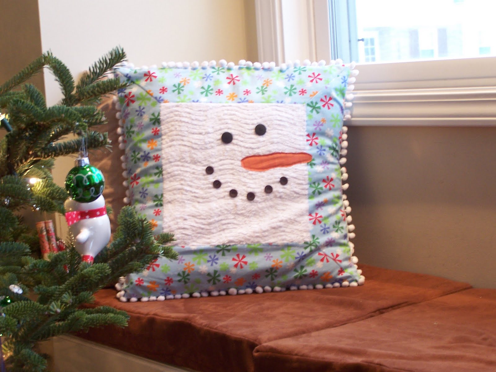 Midnight Creations: Snowman Pillow