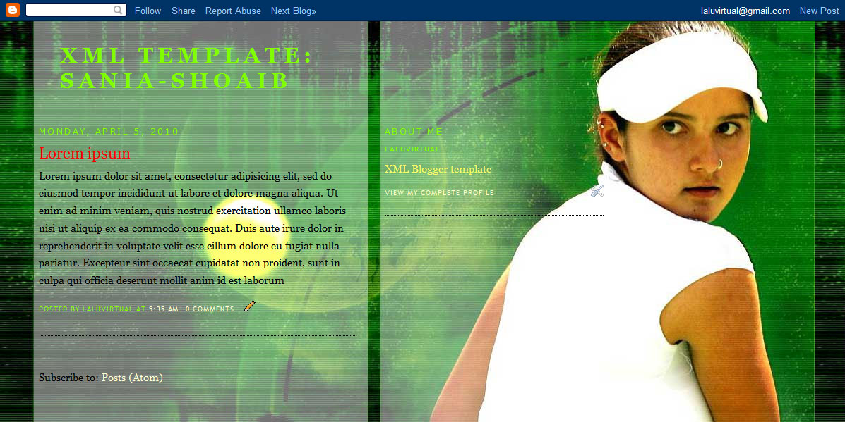 XML Blogger Templates