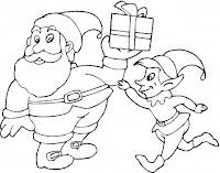 Imagini, desene, planse de colorat cu elfi