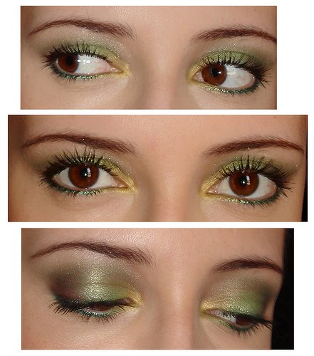 Machiaje in nuante de verde