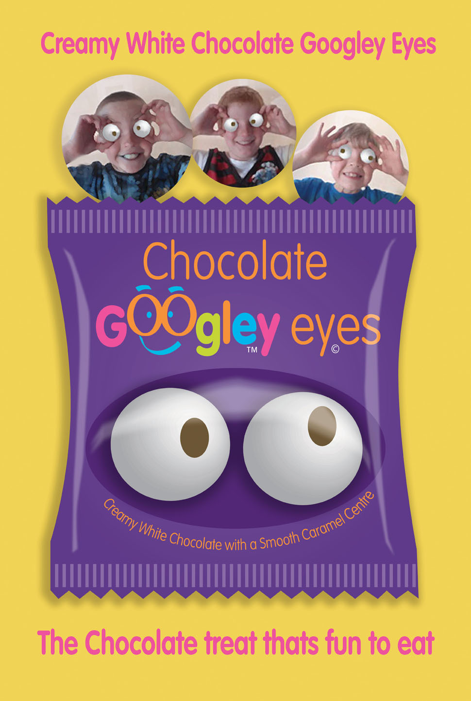 Creamy White Chocolate with Googley Eyes