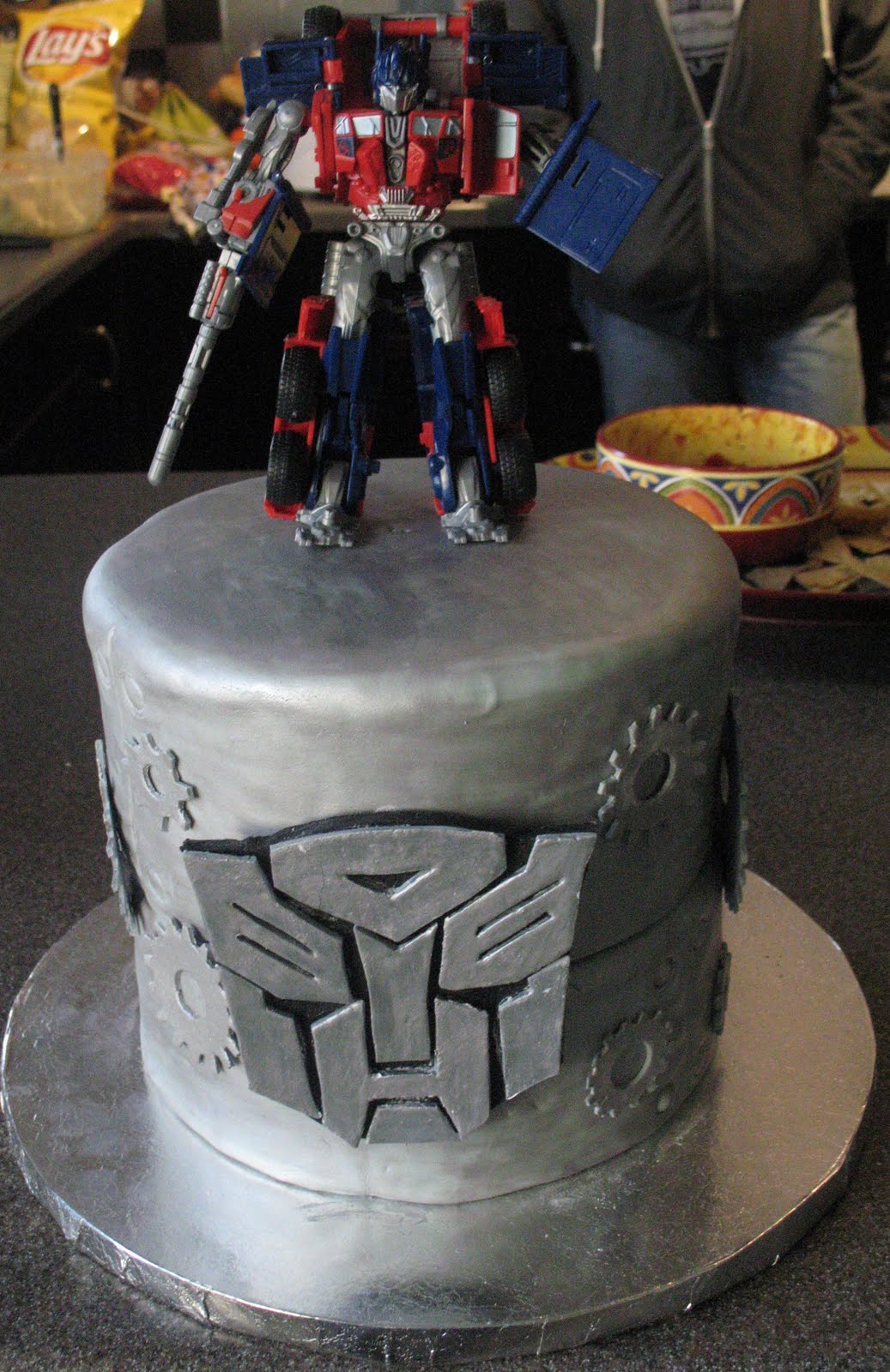 J's Cakes: Optimus Prime Transformers Cake