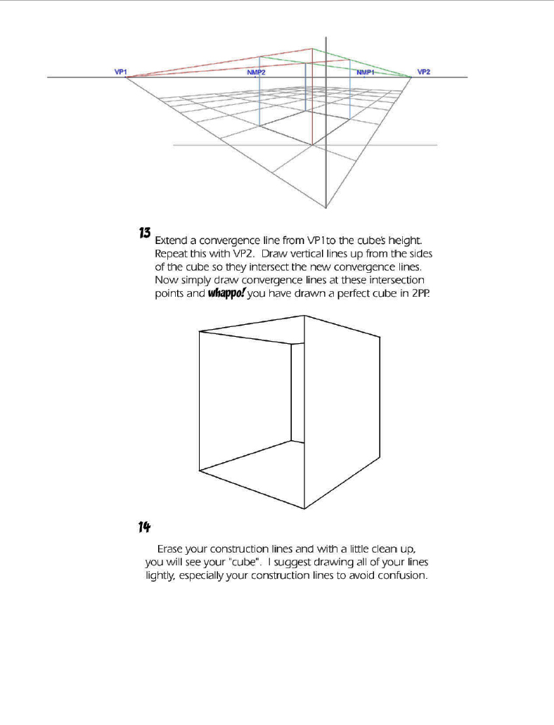 SonjebasaLand: Perspective Drawing: Two Point Cube
