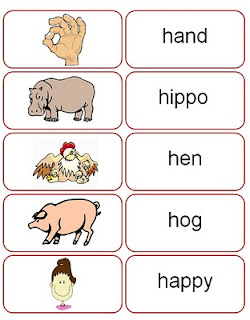 1 - 2 - 3 Learn Curriculum: Letter H Word Match