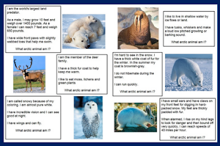1 - 2 - 3 Learn Curriculum: What Arctic Animal am I? File Folder Game