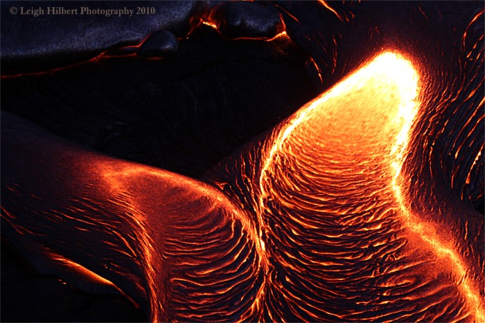 HAWAIIAN LAVA DAILY: ~ Lava viewing area has lava to be viewed