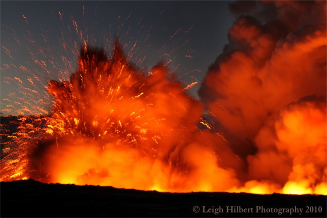 HAWAIIAN LAVA DAILY: ~ Partial lava bench collapse YouTube video