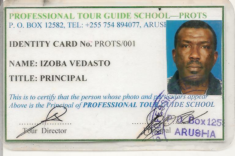 Professional Tour Guide School: 1. My Business Cards