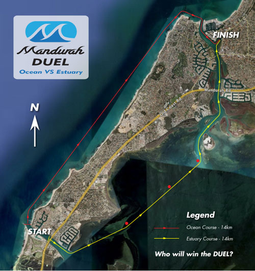 Mandurah cut this arvo! Perth, Western Australia - Surfski.info ...