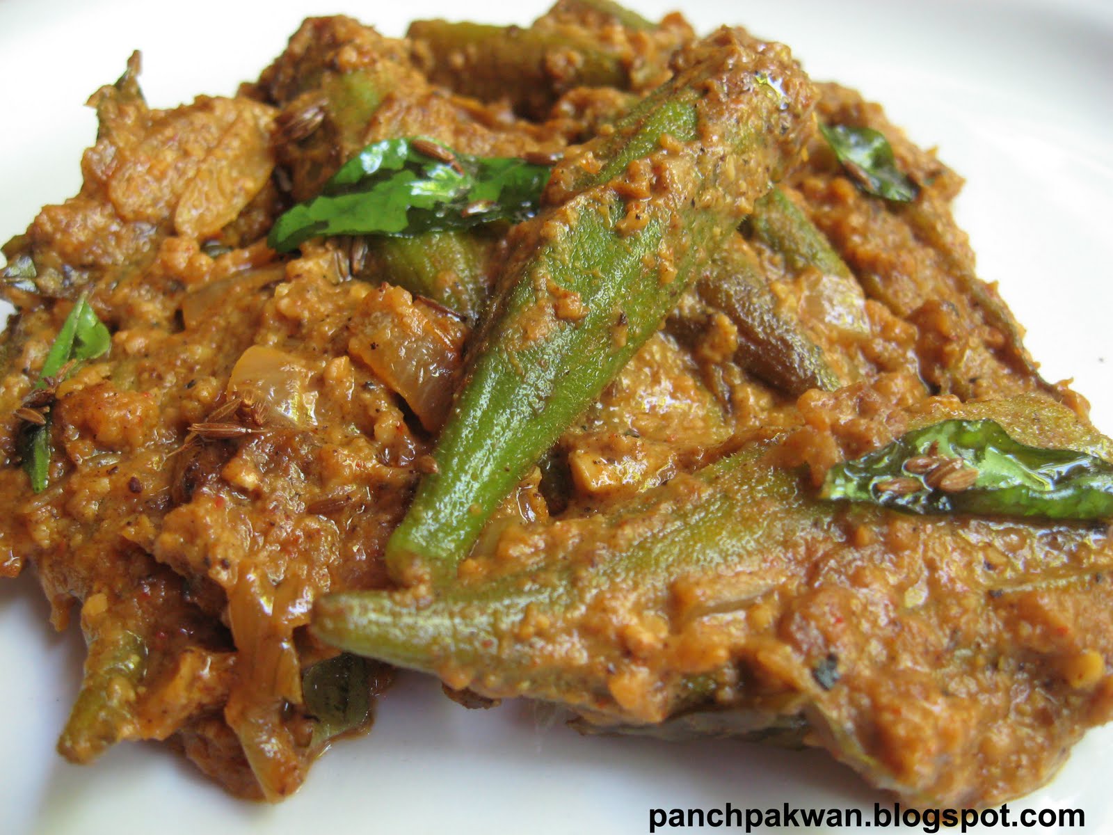 Panch Pakwan: Stuffed Okra/ Bhendi Masala