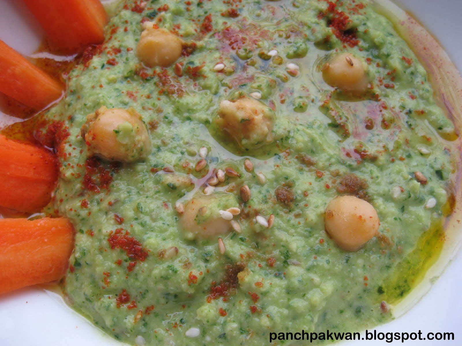Panch Pakwan: Spinach Hummus