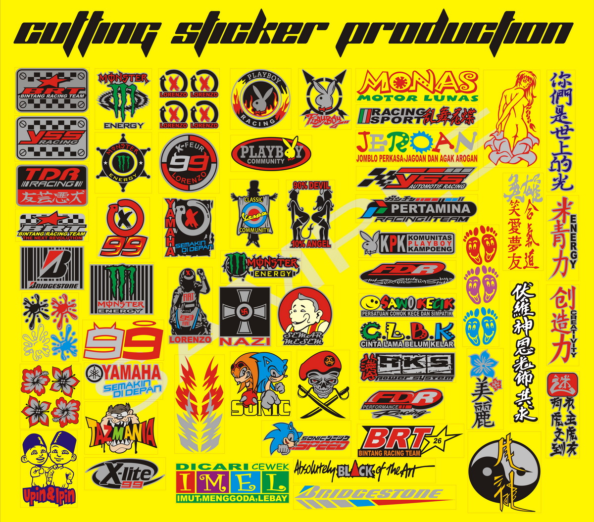 Contoh Sticker Cutting - Sticker Cutting Production
