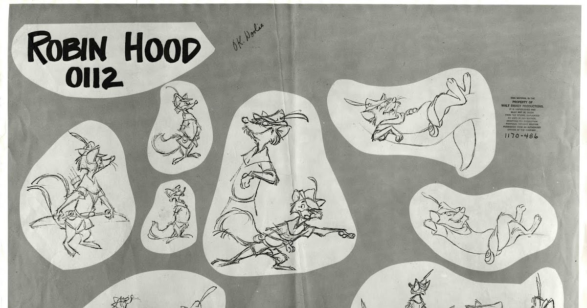 Living Lines Library: Robin Hood (1973) - Model Sheets & Production ...