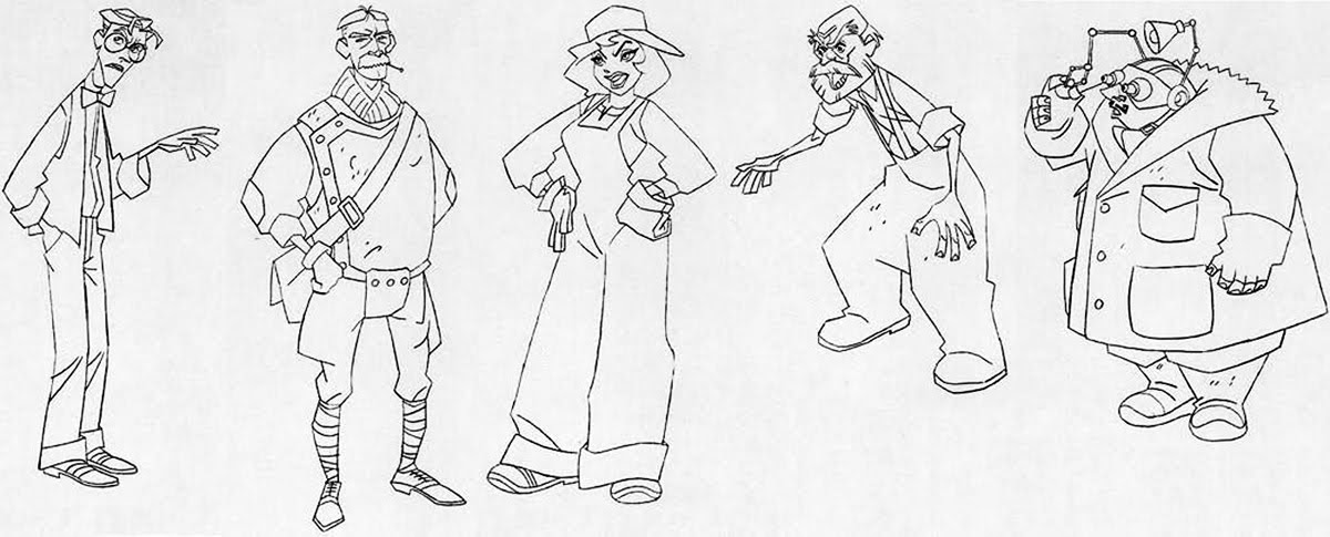 Living Lines Library: Atlantis - The Lost Empire (2001) - Characters ...