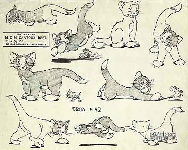 Living Lines Library: Tom and Jerry (TV Series 1940- ) - Model Sheets ...
