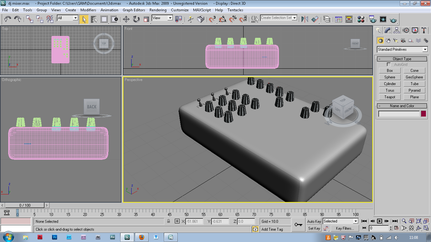 Sam Porter: Production of Animation For The Dj Equipment ( Mixer )