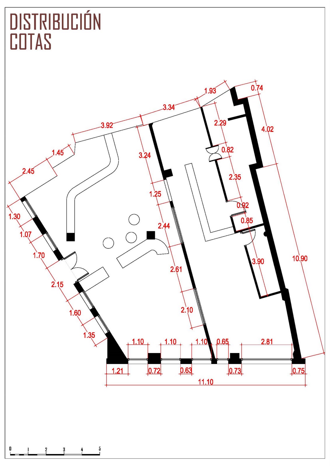 realización de planos: CAFÉ EN RIOS ROSAS