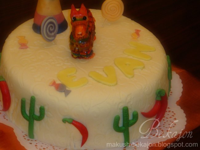 Bekajon - Хозяюшка: Fiesta mavzusidagi tort - Торт в теме Фиеста