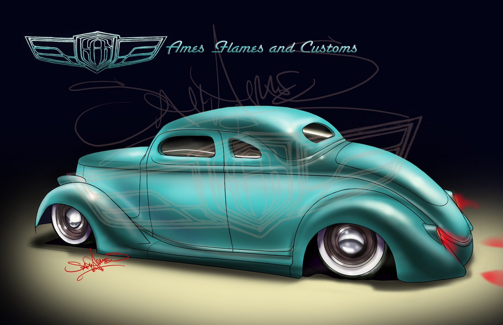 SAM AMES: 1938 Ford Hot Rod
