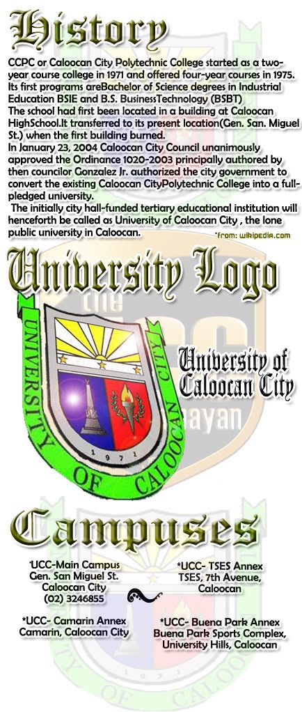 UCC Info « University of Caloocan City