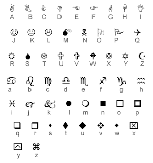 Devil`s playground: Wingdings Symbol