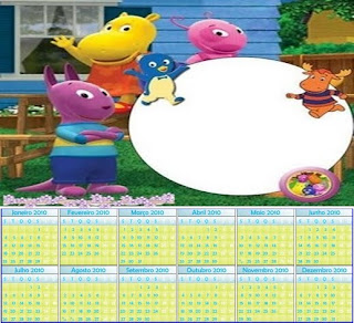 Doces Sonhos: Calendario Backyardigans Menino