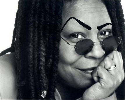 MANGLE JANGLES' CIRCUS: Whoopi Goldberg w/ Eyebrows