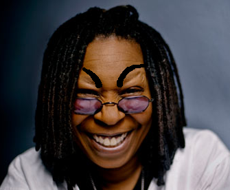 MANGLE JANGLES' CIRCUS: Whoopi Goldberg w/ Eyebrows