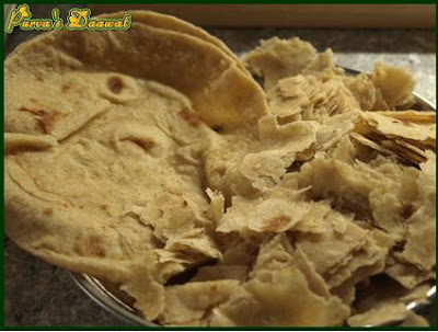 Purva's Daawat: Roti Upma ~ Waghereli Rotli and an Award