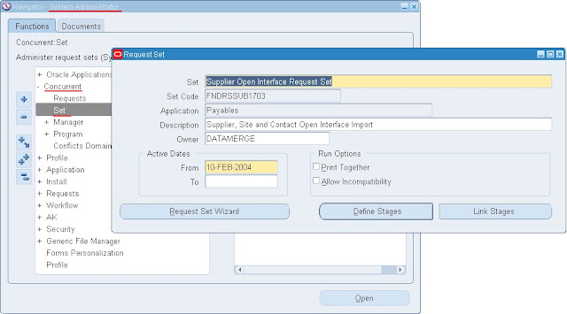 Oracle Applications Request Groups And Request Sets In Concurrent Programs